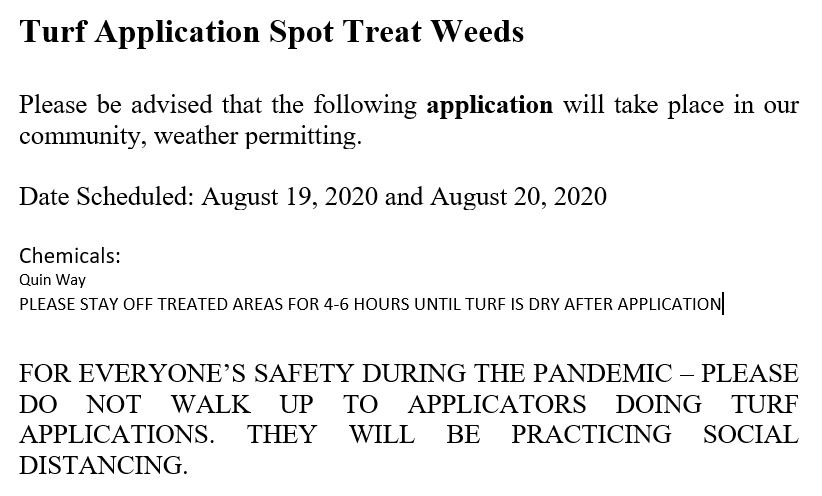 Clearbrook Community Association - Announcements - August 18 and 19 ...