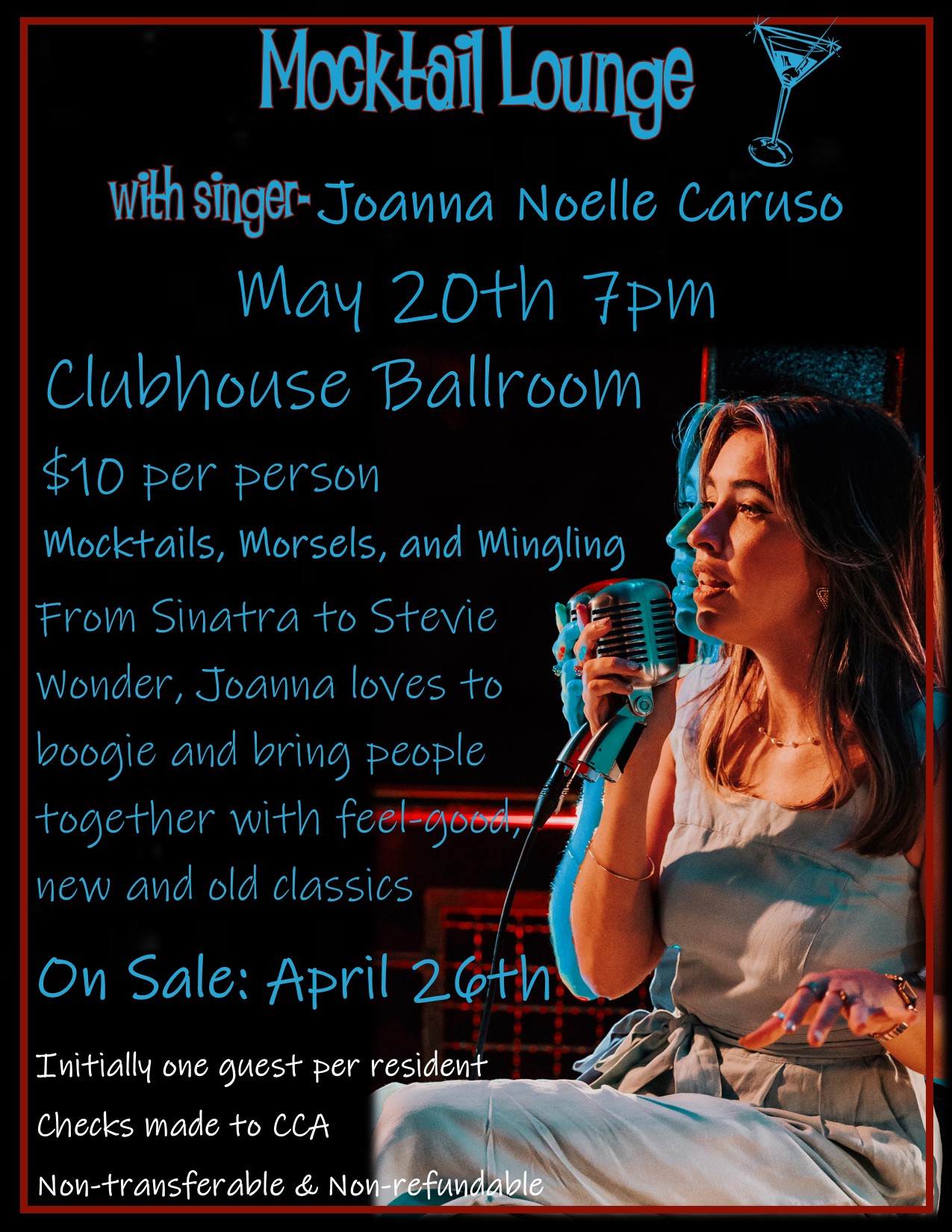 Clearbrook Community Association - Announcements - Mocktail Lounge!